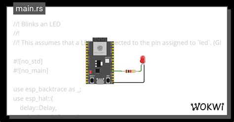 Esp32c3 Rust No Std Blinky Wokwi Esp32 Stm32 Arduino Simulator Esp32c3 Rust No Std Blinky Wokwi Esp32 Stm32 Arduino Simulator