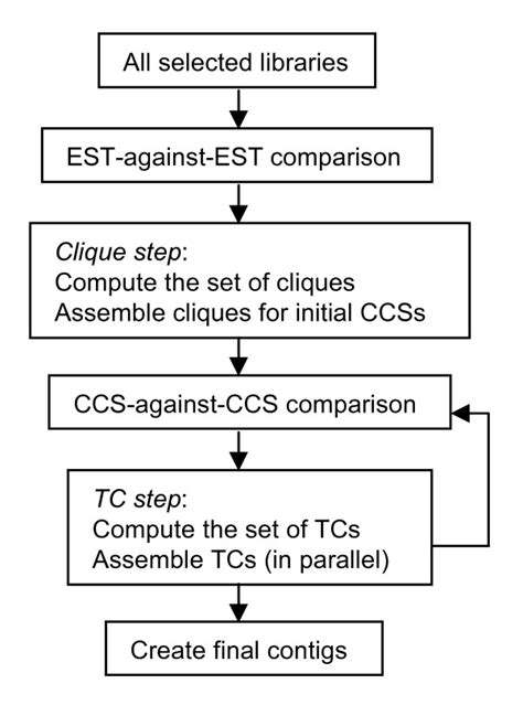 A Schema Of The Pave Assembly Algorithm The Tc Transitive Closure Download Scientific