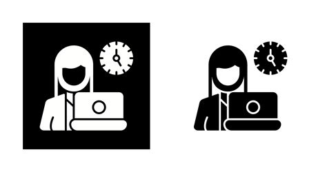 Overtime Vector Icon 27111680 Vector Art At Vecteezy