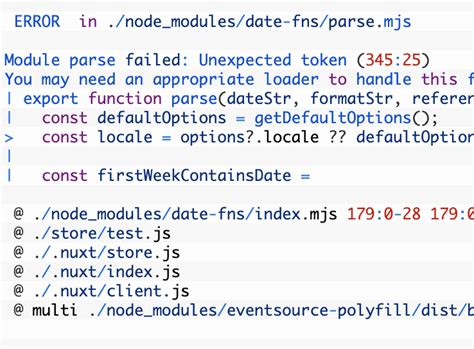 npm run dev時にnode modulesのdate fnsでModule parse failed Unexpected token IT資格マニアのエンジニア技術ブログ英語