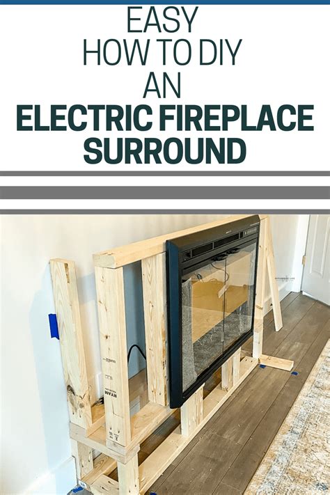 Easy How To Diy An Electric Fireplace Surround Design To Build Diy