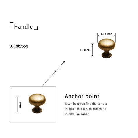 Classic Round Dresser Knob Modern Minimalist Cabinet Knob