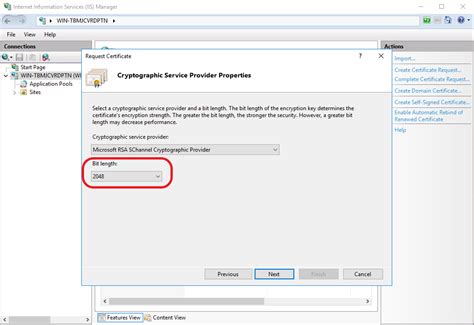 Generating A CSR In Windows IIS 8 Fraction Servers