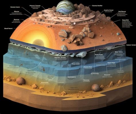 Premium Ai Image The Composition Of The Earths Crust