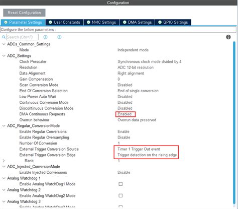 solved why dma half transfer and transfer complete interr