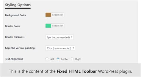 Generic Sticky Topbottom Bar Plugn For Wordpress Fixed Html Toolbar