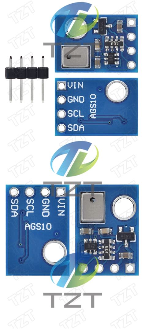 Tzt Ags10 Tvoc Air Quality Gas Sensor I2c Mems Replaces Ags02ma For Arduino Sensor Module