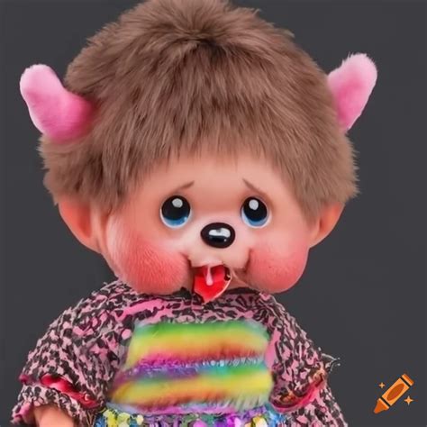 Playful Monchichi Toy With Horns And Wings On Craiyon