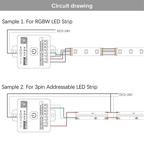 Bluetooth All In One Led Controller Dc5v 24v Compatible With All Light