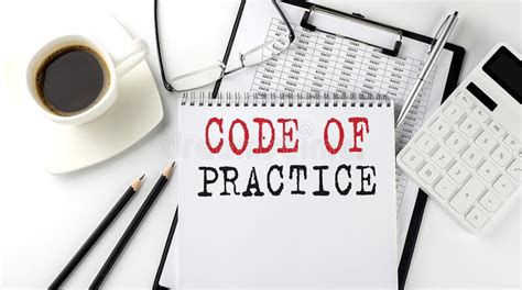 Code Of Conduct Words On The Card With Keyboard And Office Tools Stock Image Image Of Mission