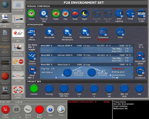 Cae Flight Simulator Interface Design Behance