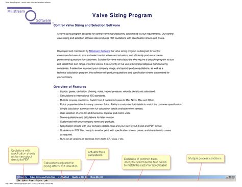 pdf valve sizing program control valve sizing and selection