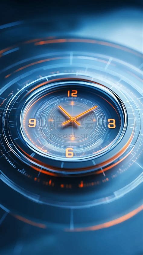 未来科技感时钟2 花瓣网