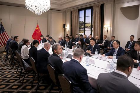 Dhs Secretary Alejandro Mayorkas Participates In A Bilateral Meeting With Minister Wang Xiaohong