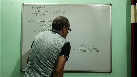 Prove That Sin Thetha Tan Thetha 1 Cos Thetha 1 Sec Thetha Youtube
