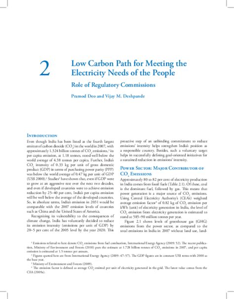 Pdf 2 Low Carbon Path For Meeting The Electricity Needs Of The People