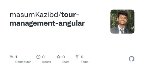 GitHub MasumKazibd Tour Management Angular