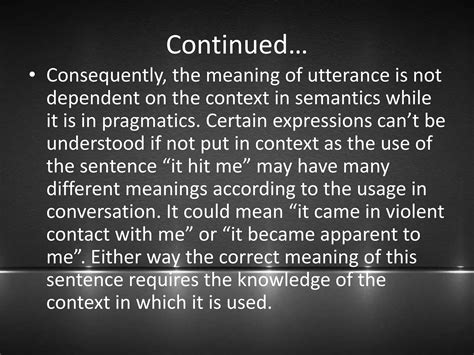 Semantics And Pragmatics 1 Pptx Science