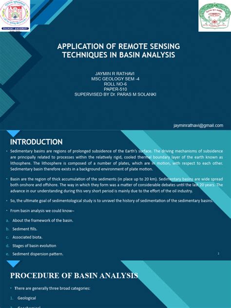 Application Of Remote Sensing Techniques In Basin Analysis Pdf Sedimentary Basin Remote