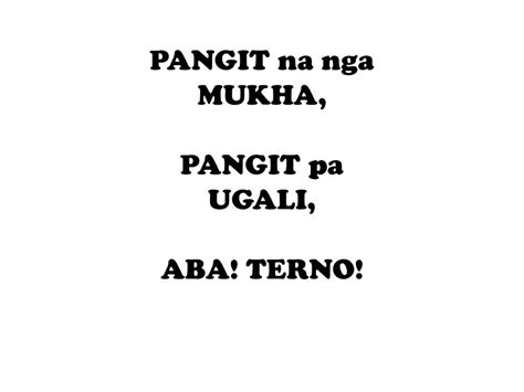 Hugot Ng Panget