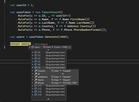 How To Generate Fake Data With Bogus In Net 6 Dev Community