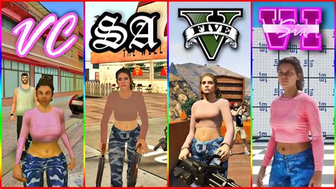 Gta 6 Lucia And Jason In Gta Games Evolution Youtube
