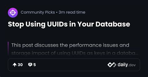 stop using uuids in your database r postgresql
