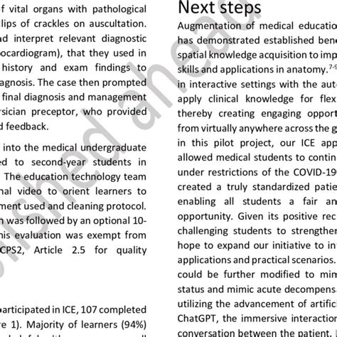 Quantitative Survey Results Evaluating The Immersive Clinical Download Scientific Diagram