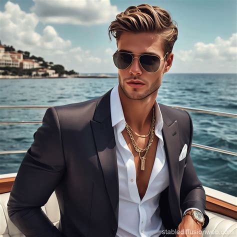 Realistic Perfect Guy Portrait Stable Diffusion Online