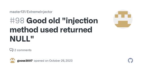 Good Old Injection Method Used Returned NULL Issue Master ExtremeInjector GitHub
