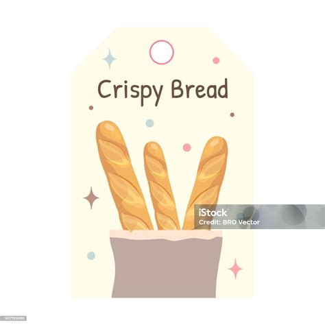 베이커리 태그 텍스트가있는 빵 벡터 일러스트 레이 션의 덩어리 라벨 전단지 및 엽서 디자인을위한 음식 휴가 및 디저트 디자인에