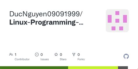 Github Ducnguyen09091999linux Programming System
