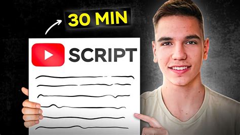 How I Write Banger Youtube Scripts In 30 Minutes Secret Framework