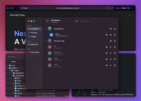orbstack · fast light simple docker and linux on macos