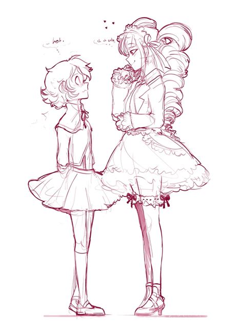 Fujisaki Chihiro And Celestia Ludenberg Danganronpa And 1 More Drawn