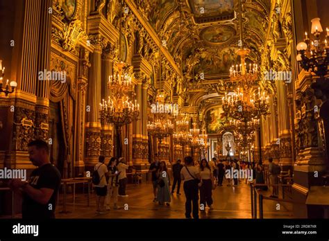 Grand Foyer Extravagant Interior Of The Palais Garnier A Famous Opera