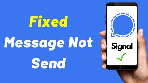 How To Fix Signal App Message Not Send Fixed YouTube