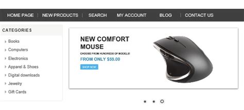 how to manage homepage rotating banner slider in nopcommerce