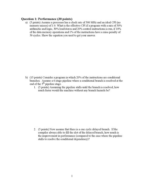 5 Questions Of Introduction Of Computer Archive Final Exam Ece 154 Docsity