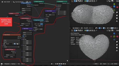 Geometry Nodes Vector Rotate Scattered Curves Along Mesh Blender