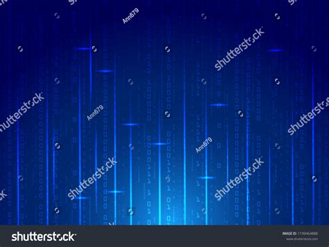 Coding Numbers Vector Illustration Abstract Background Stock Vector