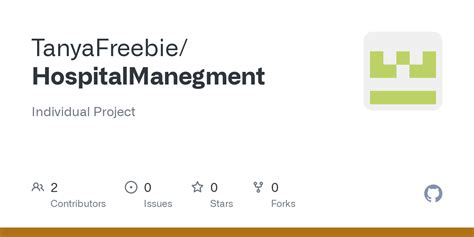 GitHub TanyaFreebie HospitalManegment Individual Project