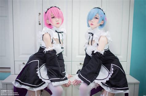 Adorable Cosplay Of Rem And Ram From ReZero By Asano Kinoko The Outerhaven