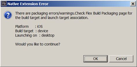 Flex4 Adobe Ane Works On Ios And Android Devices But Not In Air