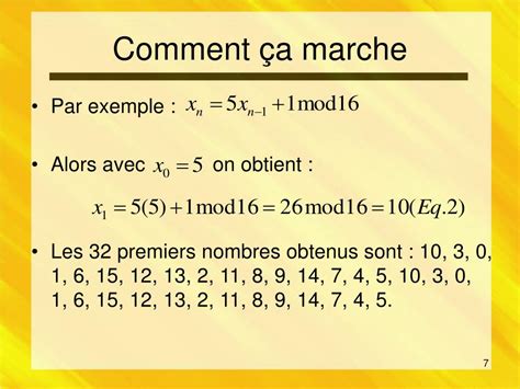 Ppt Génération De Nombres Aléatoires Powerpoint Presentation Free