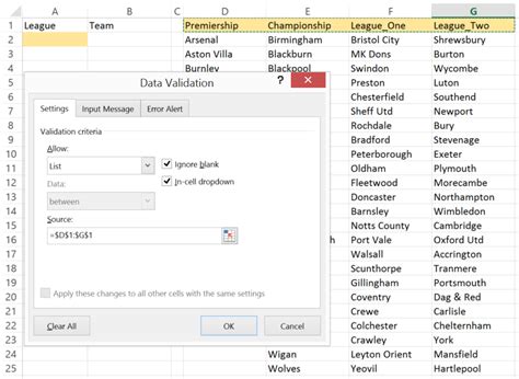 Excel Nuggets 2 Tier Data Validation Pick Lists In Excel
