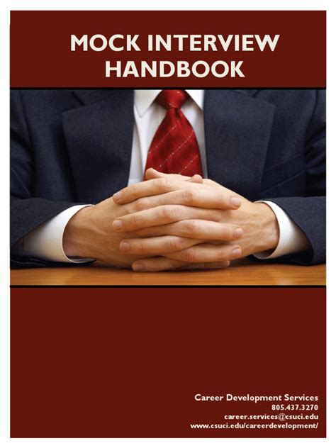 Mock Interview Handbook Pdf Interview Disability