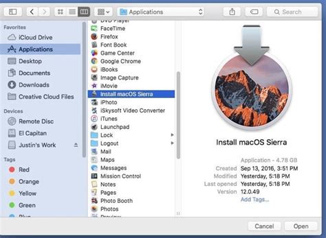 how to create a bootable macos sierra usb installer