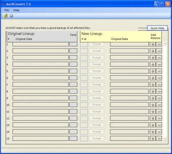 AsciiConvert Download SciiConvert Is Your Software Tool To Convert And Restructure ASCII Text