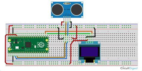 Interfacing Ultrasonic Sensor With Raspberry Pi Pico And Displaying The